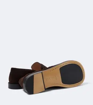 Loewe Campo Suede Penny Loafers