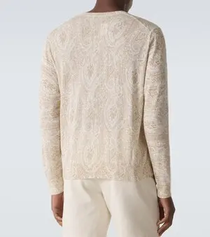 Etro Cotton And Silk Sweater - White