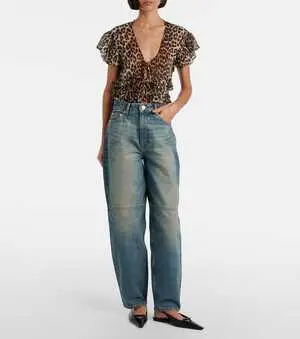 GANNI Stary Barrel-leg Jeans