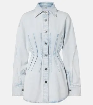 Givenchy Denim Mini Dress - Blue