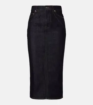 Givenchy Denim Midi Skirt