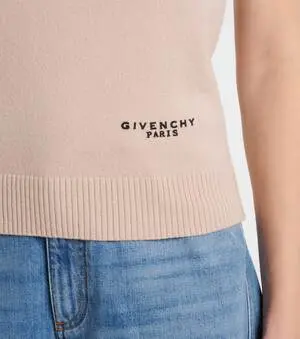 Givenchy Logo Wool And Cashmere Tank Top