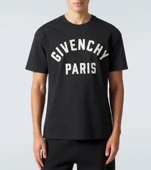Givenchy Logo Cotton Jersey T-shirt - Black