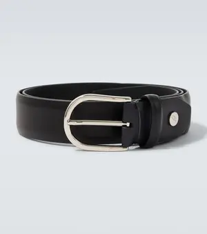 Brioni Leather Belt - Black