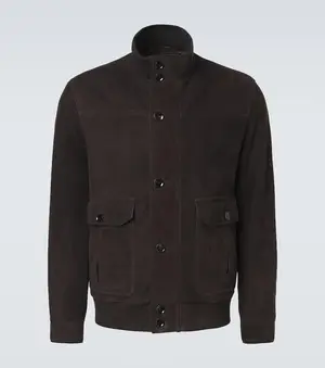 Brioni Suede Bomber Jacket