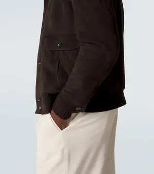 Brioni Suede Bomber Jacket
