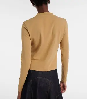 Jacquemus Gros Grain Cotton-blend T-shirt - Beige