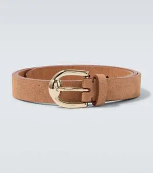 Brunello Cucinelli Suede Leather Belt - Beige