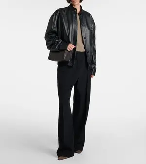 THE ROW 90s Leather Shoulder Bag - Brown