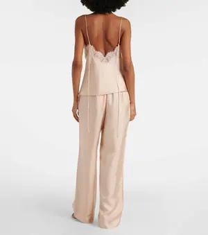 RÓHE Silk Twill Wide-leg Pants