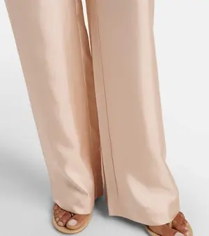 RÓHE Silk Twill Wide-leg Pants
