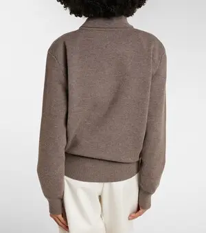 RÓHE Wool And Cashmere Polo Sweater - Grey