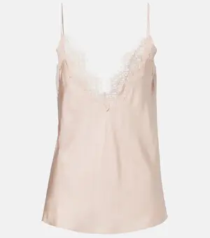 Scalloped Lace Camisole Tops