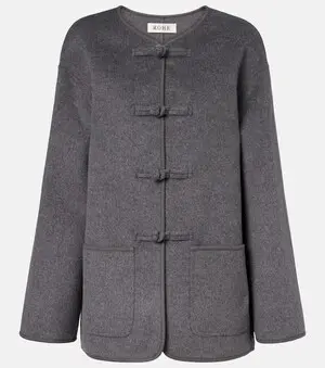 RÓHE Rohe Wool And Cashmere Jacket Grey