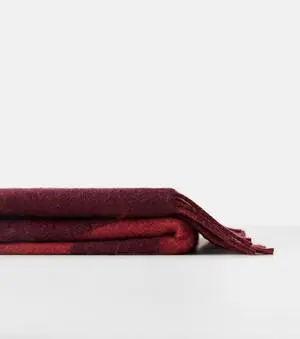Loewe Anagram Fringed Wool And Cashmere Blanket