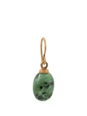 Dries Van Noten Stone-pendant Single Earring - Gold