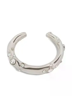 Dries Van Noten Crystal-embellished Cuff Bracelet - Silver