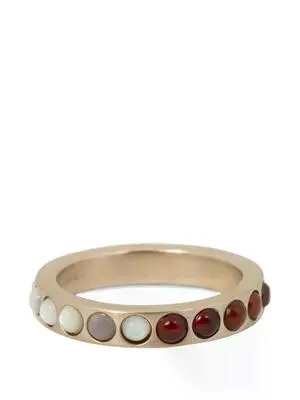 Dries Van Noten Stone-embellished Band Ring - Gold