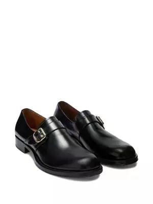 Dries Van Noten Buckled Leather Monk Shoes