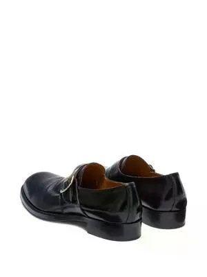 Dries Van Noten Buckled Leather Monk Shoes