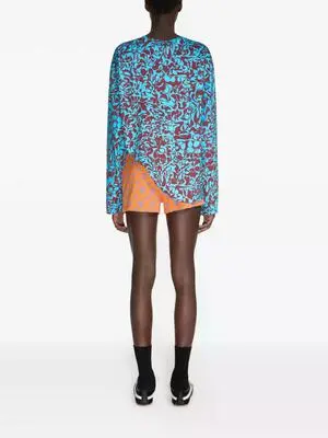Dries Van Noten Long-sleeve Cotton T-shirt - Blue
