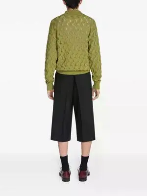 Dries Van Noten Polo-collar Long-sleeve Sweater