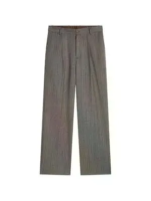 Dries Van Noten Striped Trousers - Grey