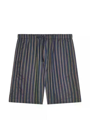 Dries Van Noten Striped Shorts - Blue