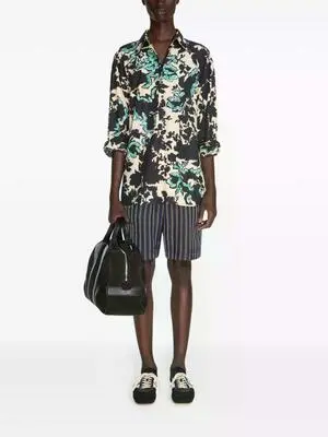 Dries Van Noten Striped Shorts - Blue