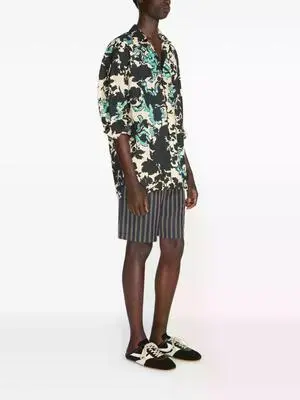 Dries Van Noten Striped Shorts - Blue