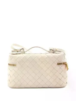 Bottega Veneta Intrecciato Leather Crossbody Bag Vanity Case - Neutrals