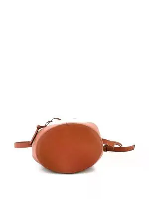 Loewe Balloon Canvas And Leather Medium Bucket Bag - Brown