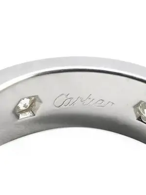CARTIER 18k White Gold Round Diamond Love Ring
