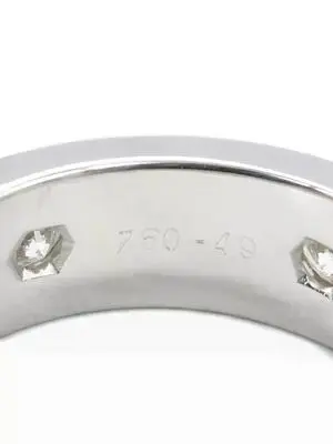 CARTIER 18k White Gold Round Diamond Love Ring