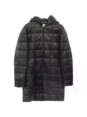 Saint Laurent Quilted Hooded Coat