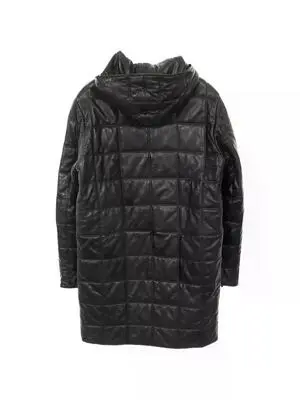Saint Laurent Quilted Hooded Coat