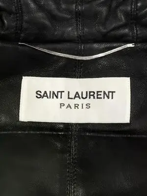 Saint Laurent Quilted Hooded Coat