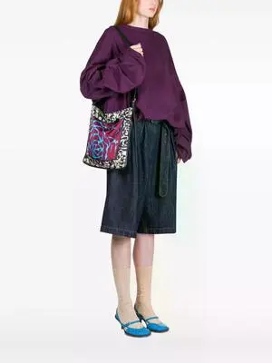 Dries Van Noten Graphic-print Shoulder Bag - Red