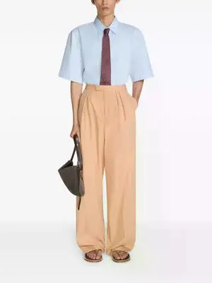 Dries Van Noten Printed Silk Neck Tie - Brown