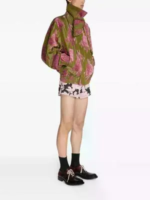Dries Van Noten Floral Print Bomber Jacket