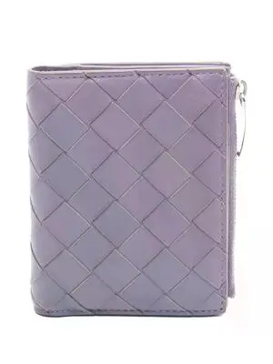 Bottega Veneta 2000s Intrecciato Bi-fold Wallet - Purple