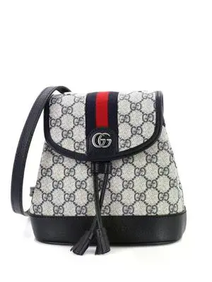 Gucci Ophidia Flap Gg Coated Canvas Mini Backpack