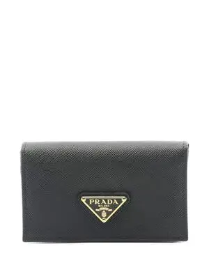 Prada 2020s Leather Wallet - Black