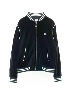 Celine Triomphe Velvet Bomber Jacket