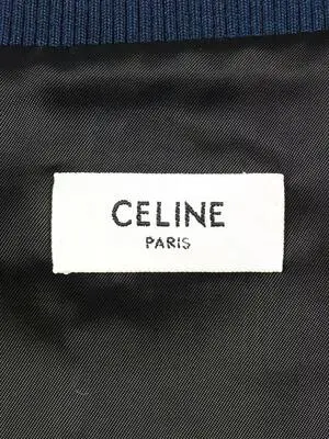 Celine Triomphe Velvet Bomber Jacket