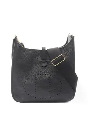 Hermès 2025 Evelyne Iii Troyes Clemence Leather Shoulder Bag - Black