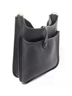 Hermès 2025 Evelyne Iii Troyes Clemence Leather Shoulder Bag - Black