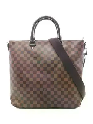 LOUIS VUITTON 2015 Damier Handle Tote Bag - Brown