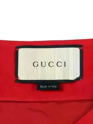 Gucci 2010s Pearl Button A-line Mini Skirt