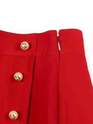 Gucci 2010s Pearl Button A-line Mini Skirt